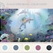 Mermaid Wallpaper for Girl Nursery. Underwater Wallpaper Kid Room ...