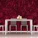 Murrey Floral Wallpaper 3D. Dark Red Wallpaper. Luxury Wall - Etsy