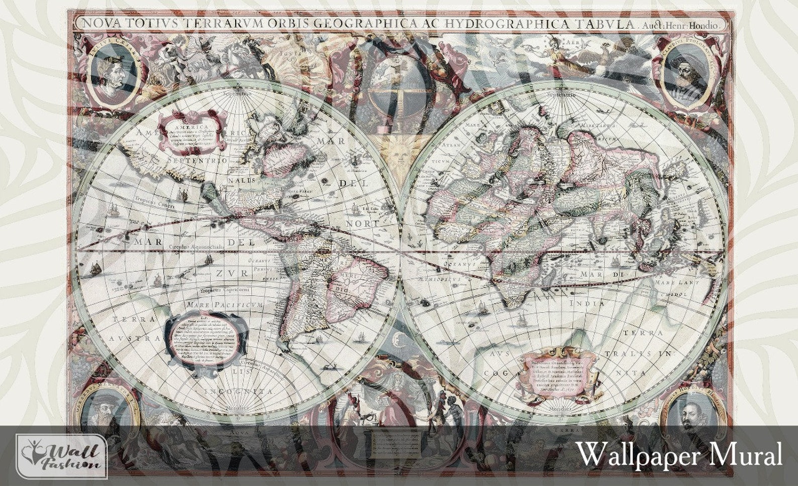 Old World Map Wallpaper Vintage Wall Art Ancient Wallpaper | Etsy