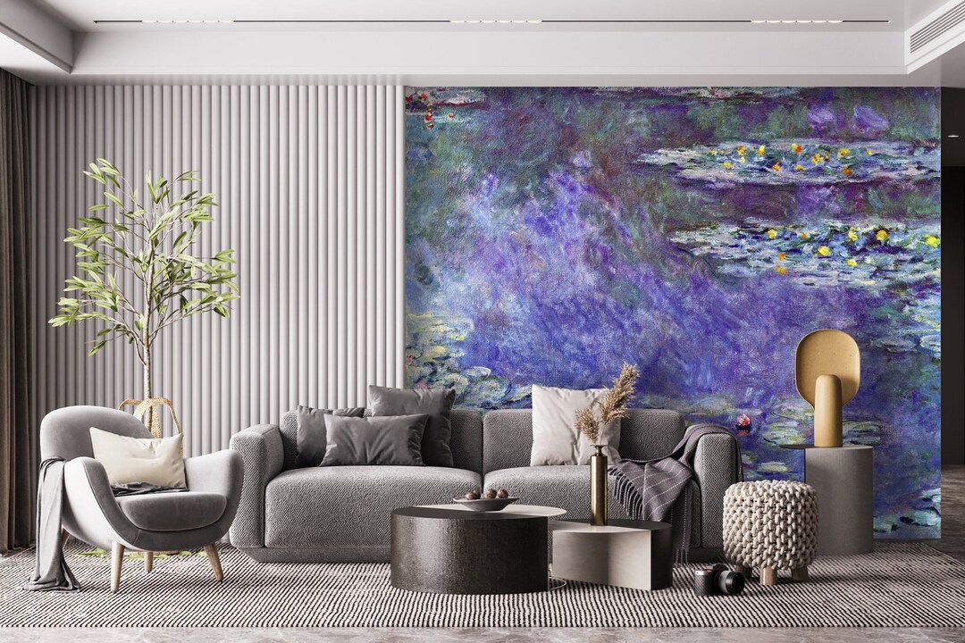 Water Lily Pond by Monet Wall Mural, Impressionism Wallpaper ...