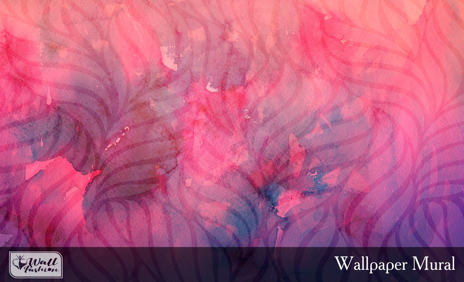 Purple Watercolor Ombre Wallpaper Paint Stains Watercolor | Etsy