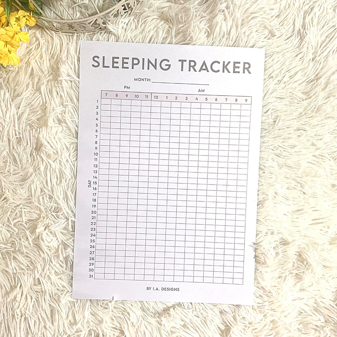 Sleeping Tracker Printable - Etsy
