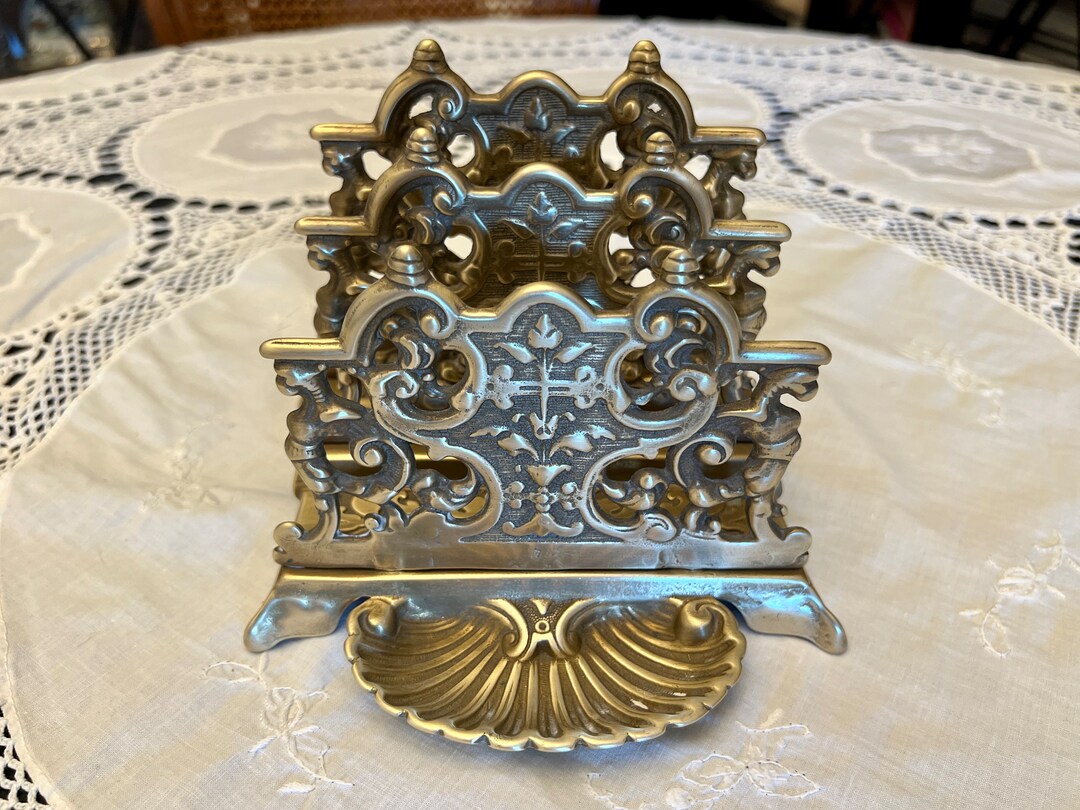Bronze Paper Holder, Vintage Desk Accessory, Circa 1950s, Art Deco - Etsy