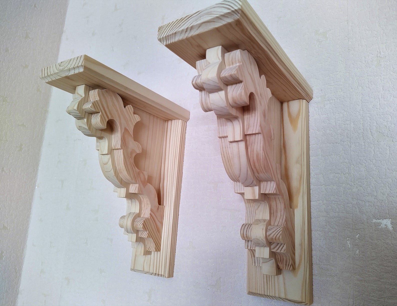 Corbels Pair of Victorian Brackets Shelf - Etsy