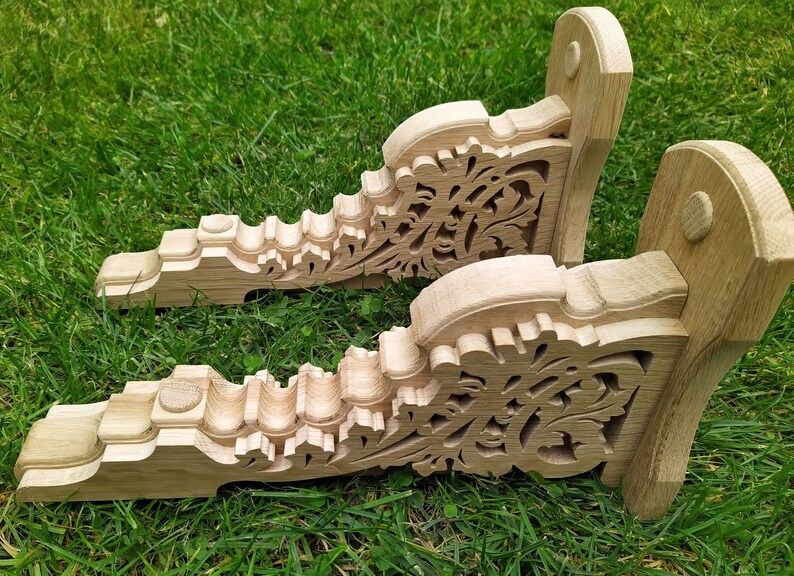 Oak Corbels 2PCS - Etsy