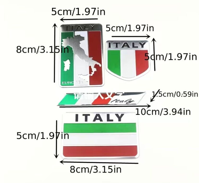 Italian Style Badge 4 Different Types You Choose - Etsy