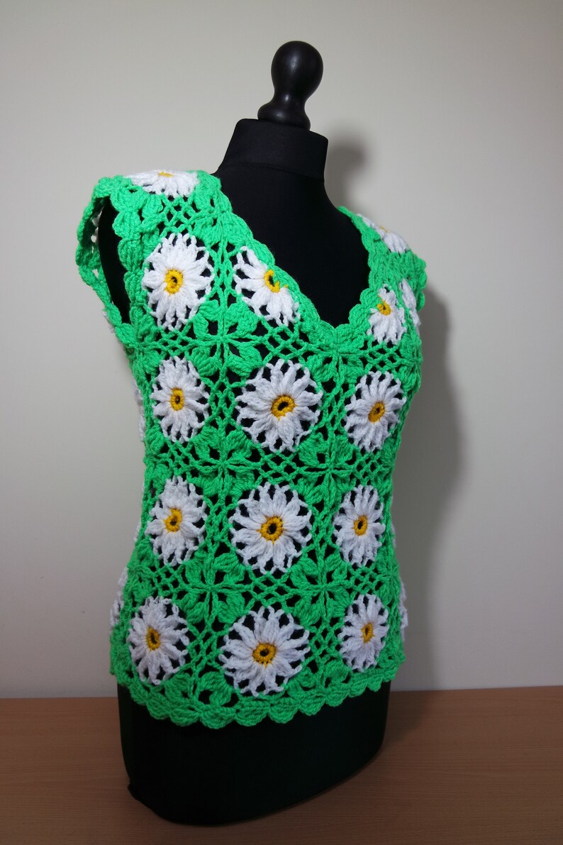 Crochet Daisy Top All Sizes Pattern Pdf Nr 153 by Marifu6a - Etsy