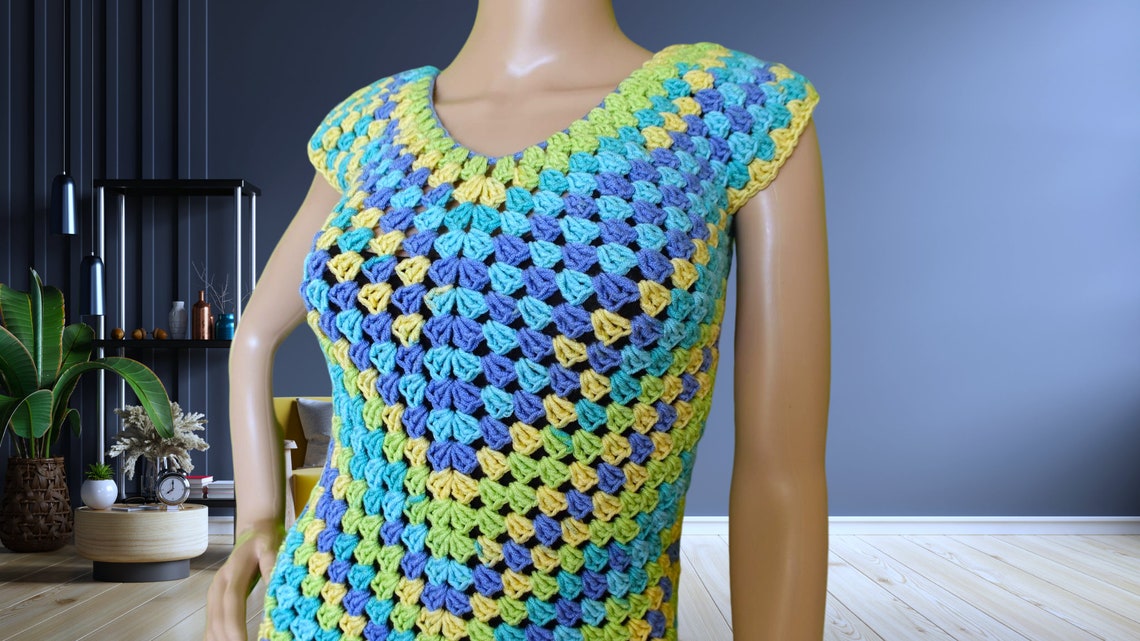 Crochet Easy Diagonal Top All Sizes for Beginners Pattern by - Etsy