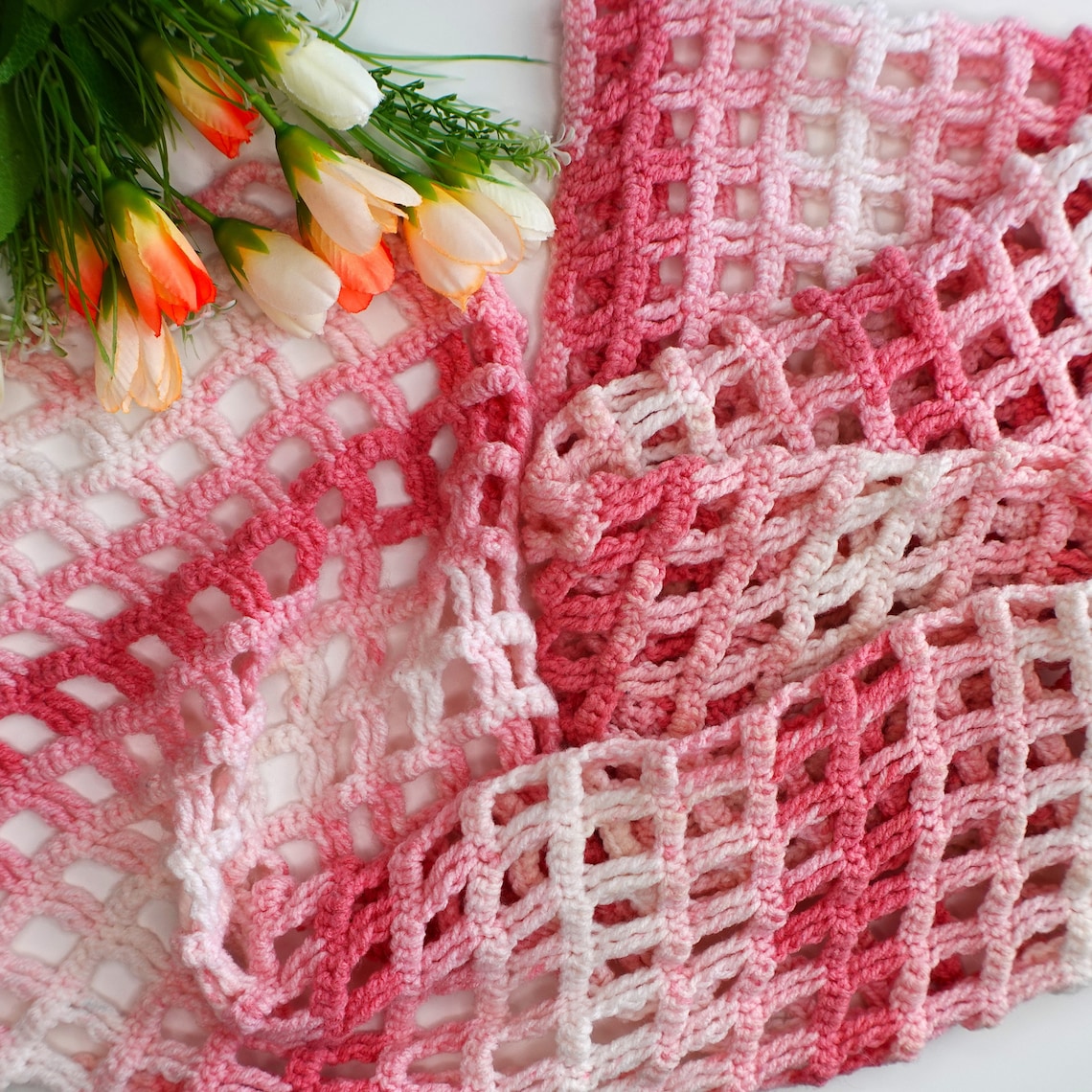Crochet Easy Pink Scarf Pattern Pdf 165 by Marifu6a - Etsy Ireland