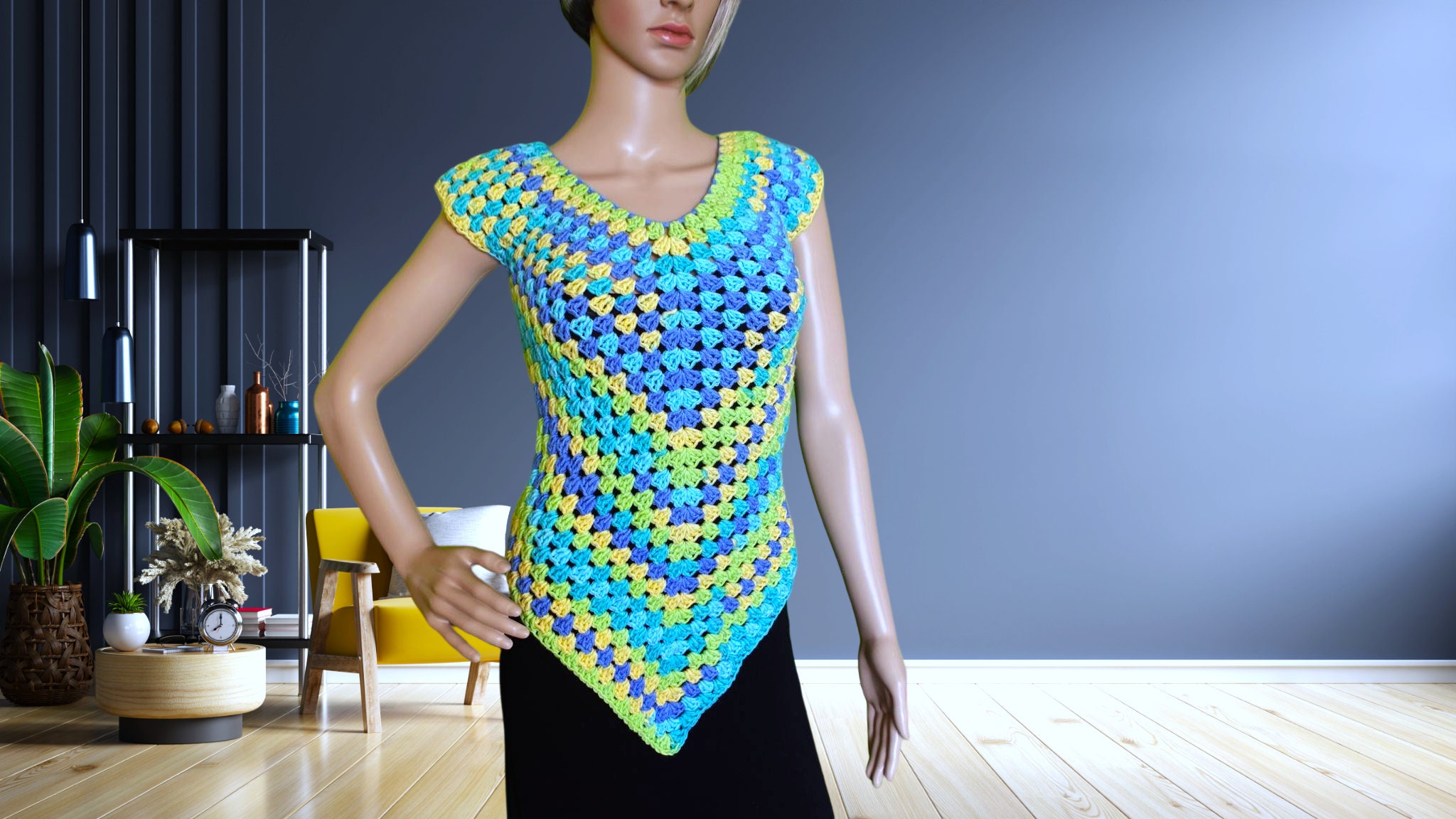 Crochet Easy Diagonal Top All Sizes for Beginners Pattern by - Etsy
