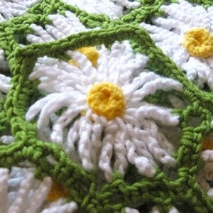Crochet Daisy Blanket Afghan Pattern Pdf + Video - Etsy