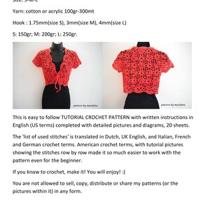 Elegant Crochet Flower Bolero Shrug Jacket Pattern Pdf + Video - Etsy