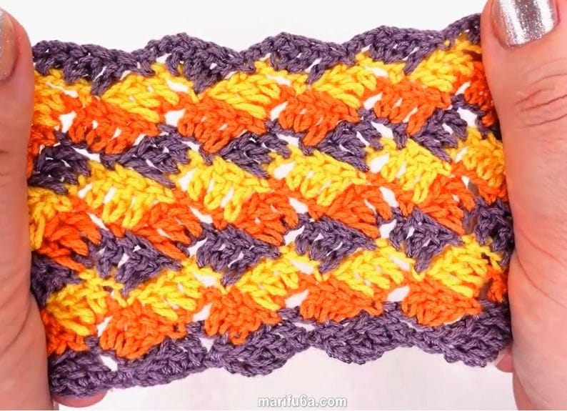 Crochet Pattern Cross Hatch Stitch Blanket, Afghan, Rug, Stitch Step by ...