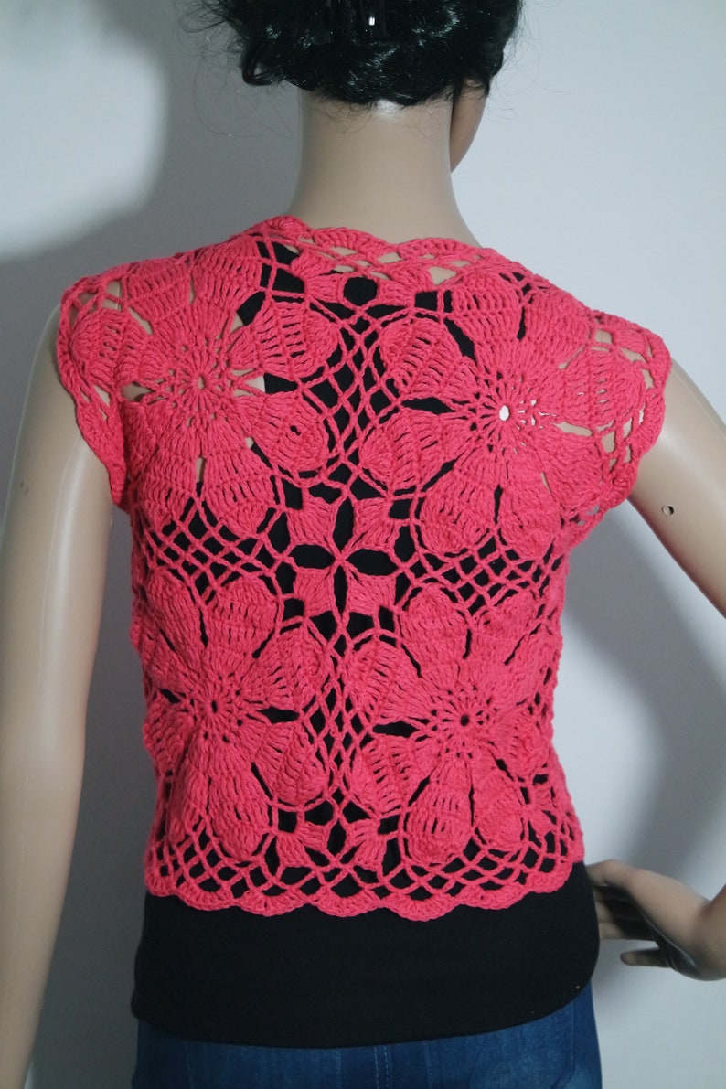 Crochet Pattern coral Flower Bolero Shrug by Marifu6a - Etsy