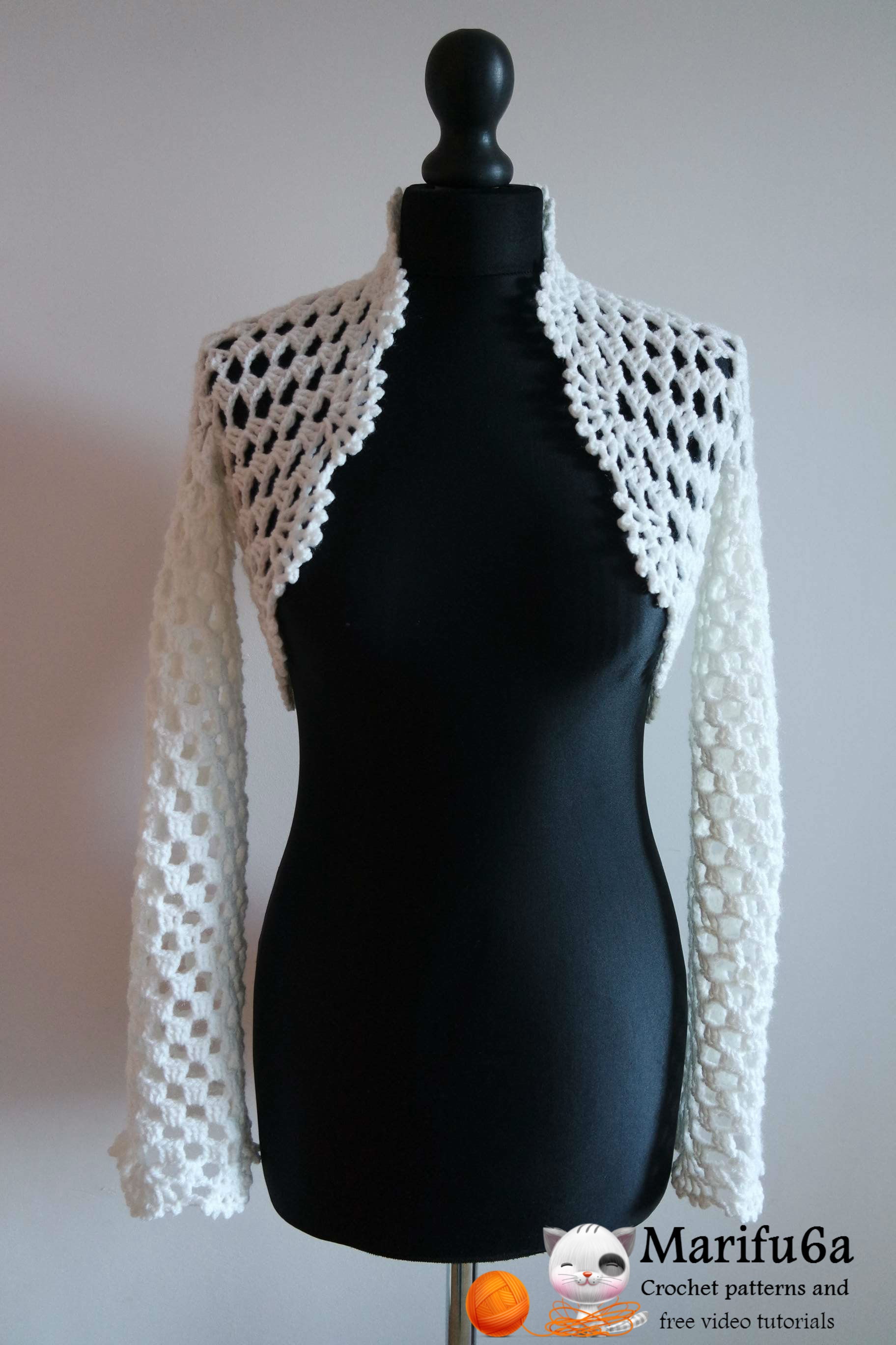 Crochet Bridal Easy Bolero for Beginners Pattern Pdf 80 by - Etsy