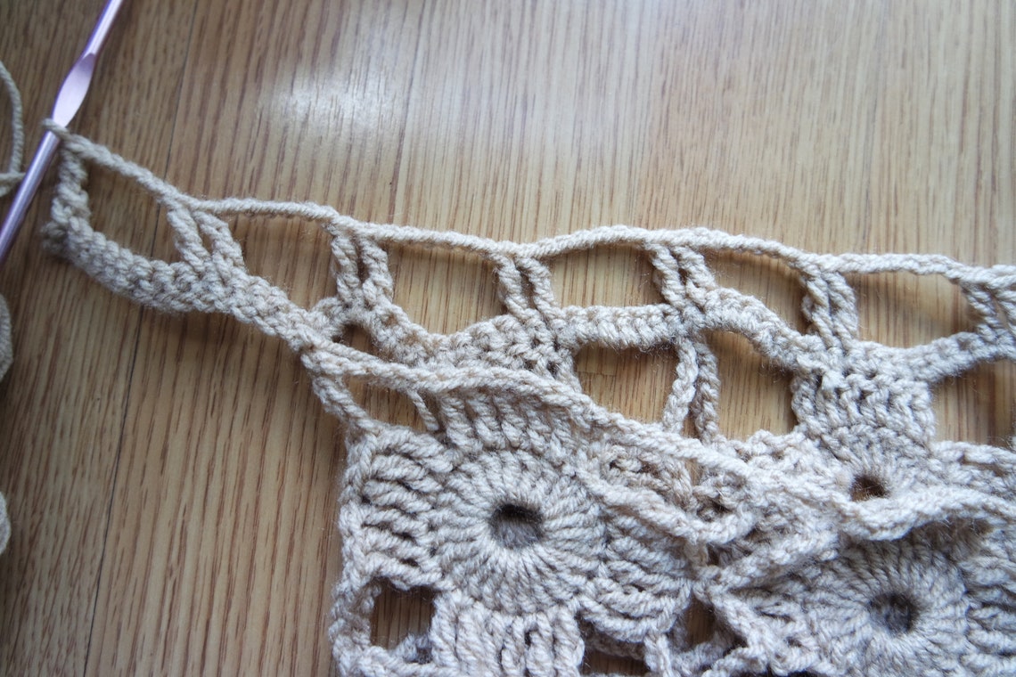 Crochet Easy Beige Top All Sizes Pattern Pdf + Video - Etsy