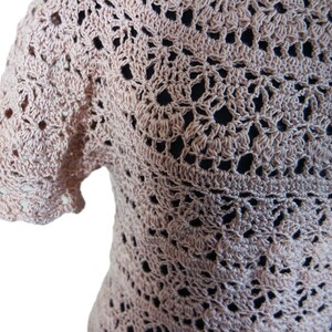 Crochet Beige Dress All Sizes Pattern Pdf + Video - Etsy