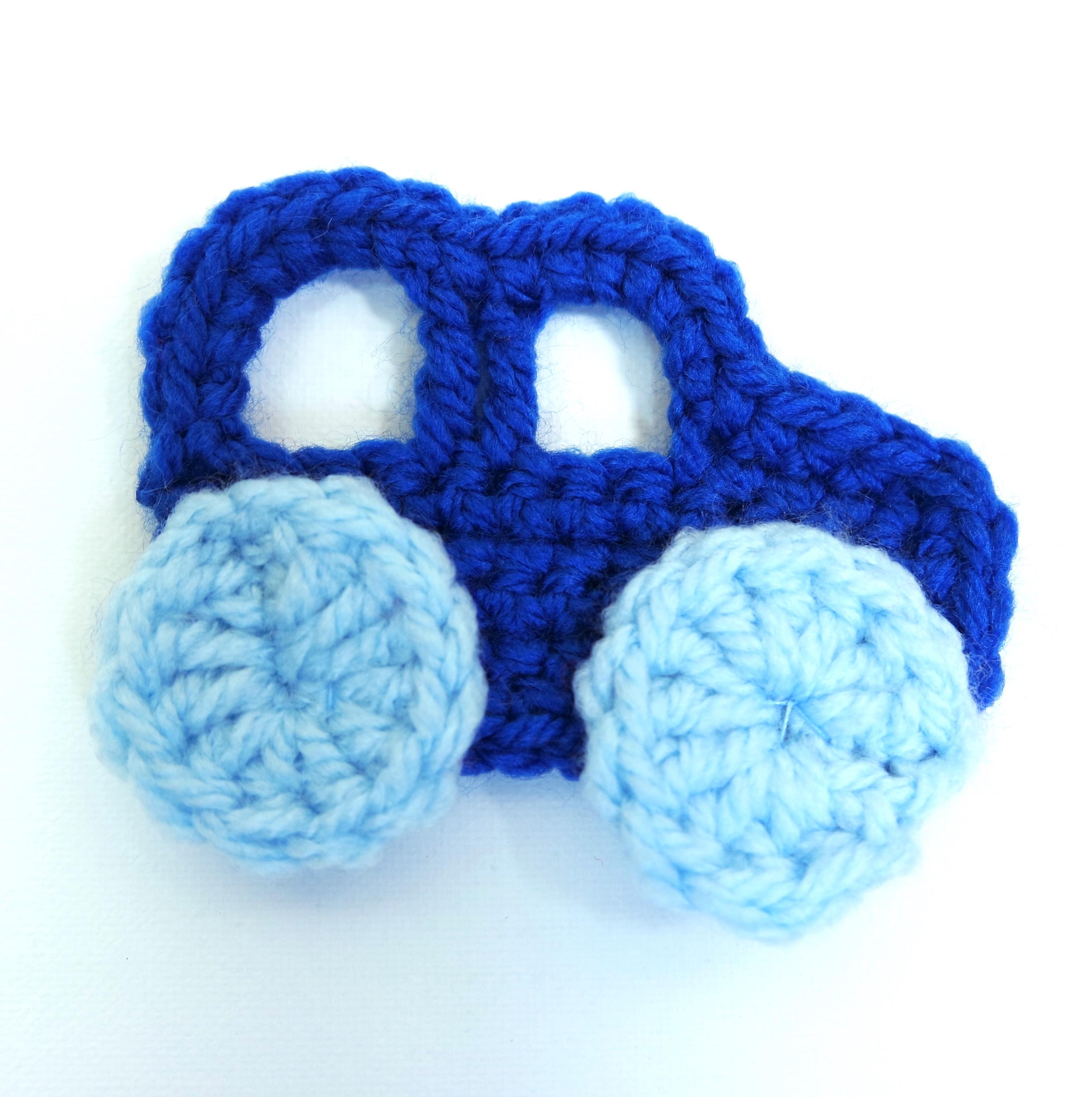 Crochet Pattern Car, Applique, Motif Step by Step + Video - Etsy