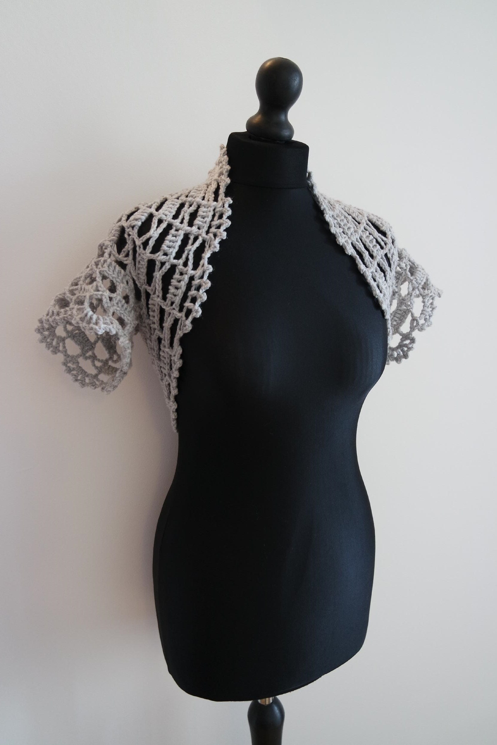 Crochet Easy Bolero From One Ball Pattern Pdf 101 by Marifu6a - Etsy
