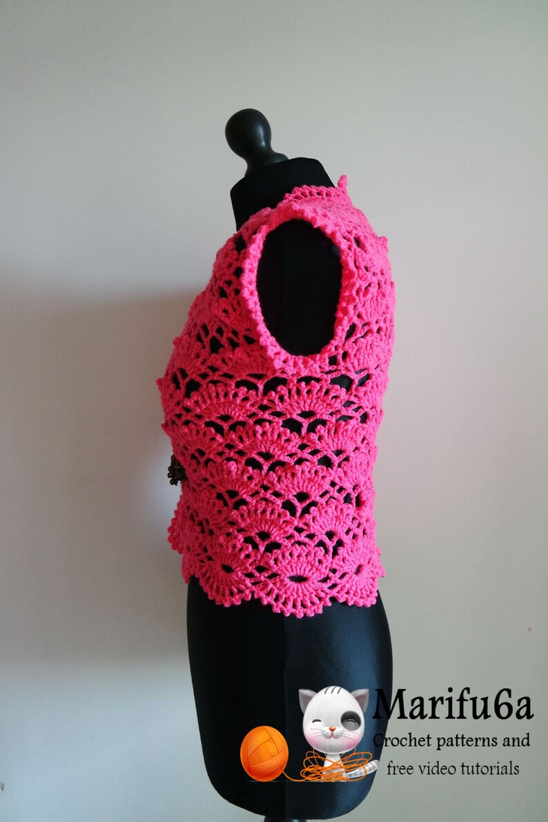 Crochet Shell Bolero Shrug Pattern Pdf 85 by Marifu6a - Etsy Ireland