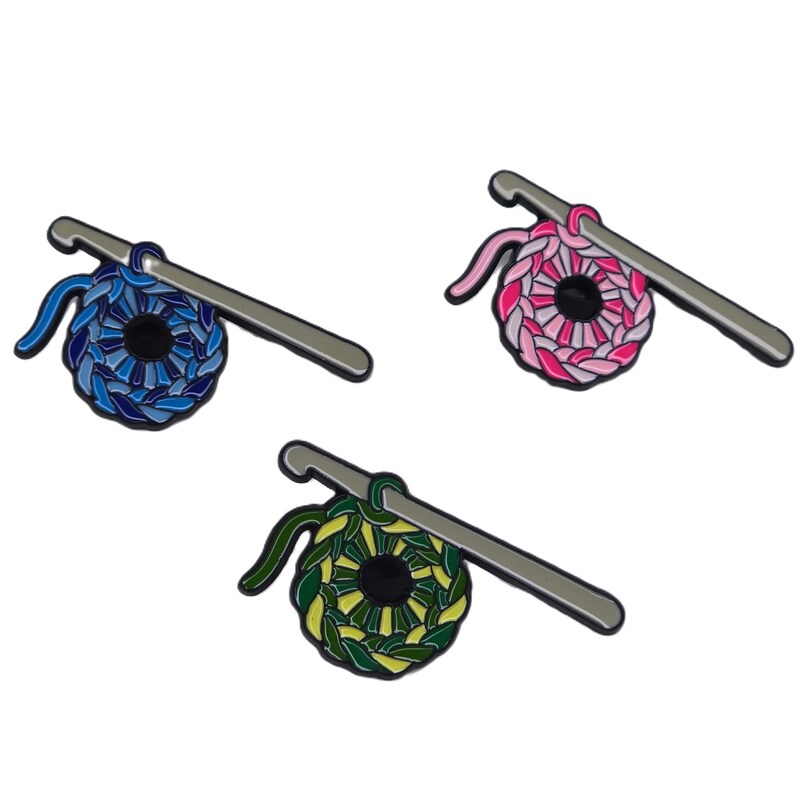 Yarn Enamel Pin - Etsy