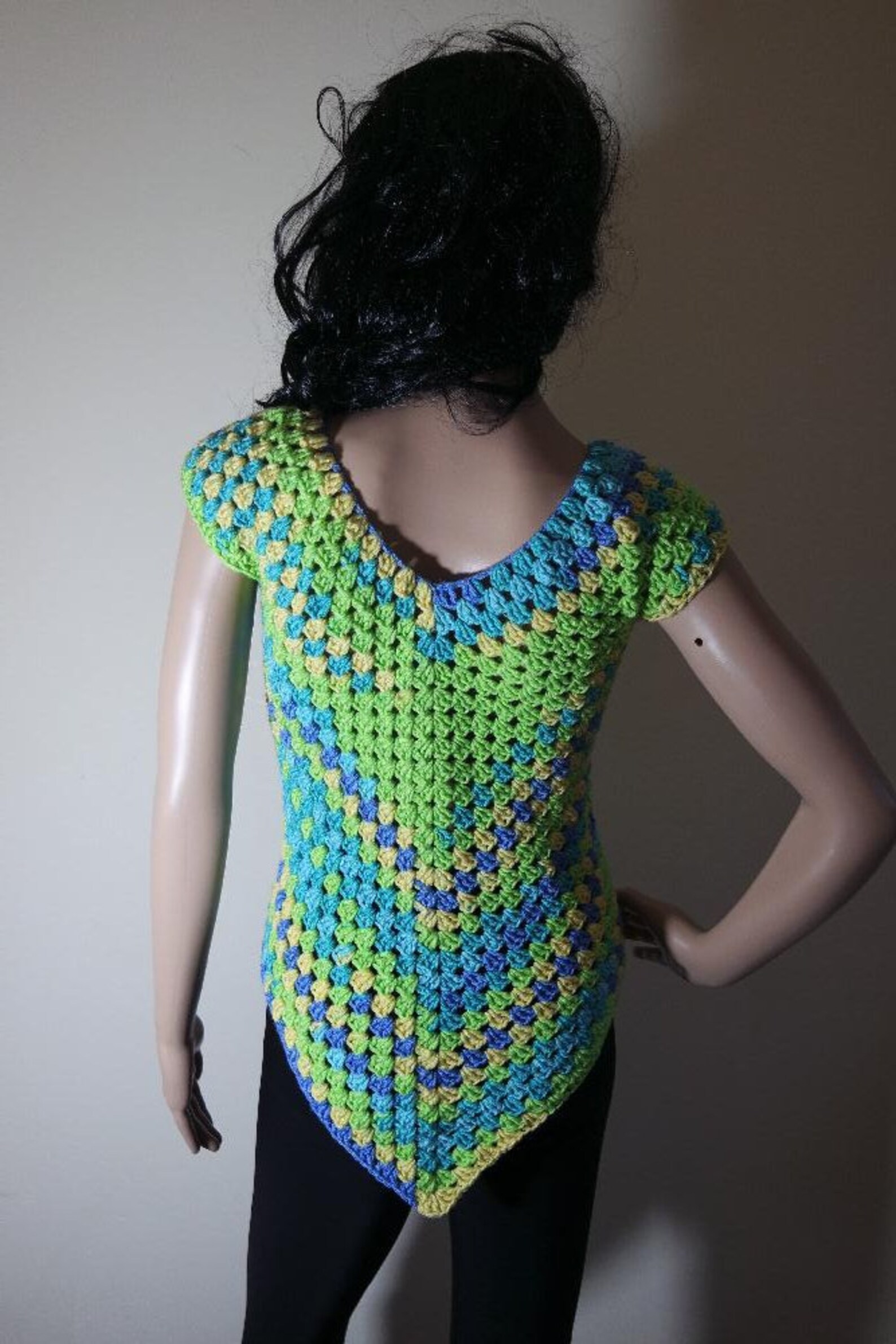 Crochet Easy Diagonal Top All Sizes for Beginners Pattern by | Etsy