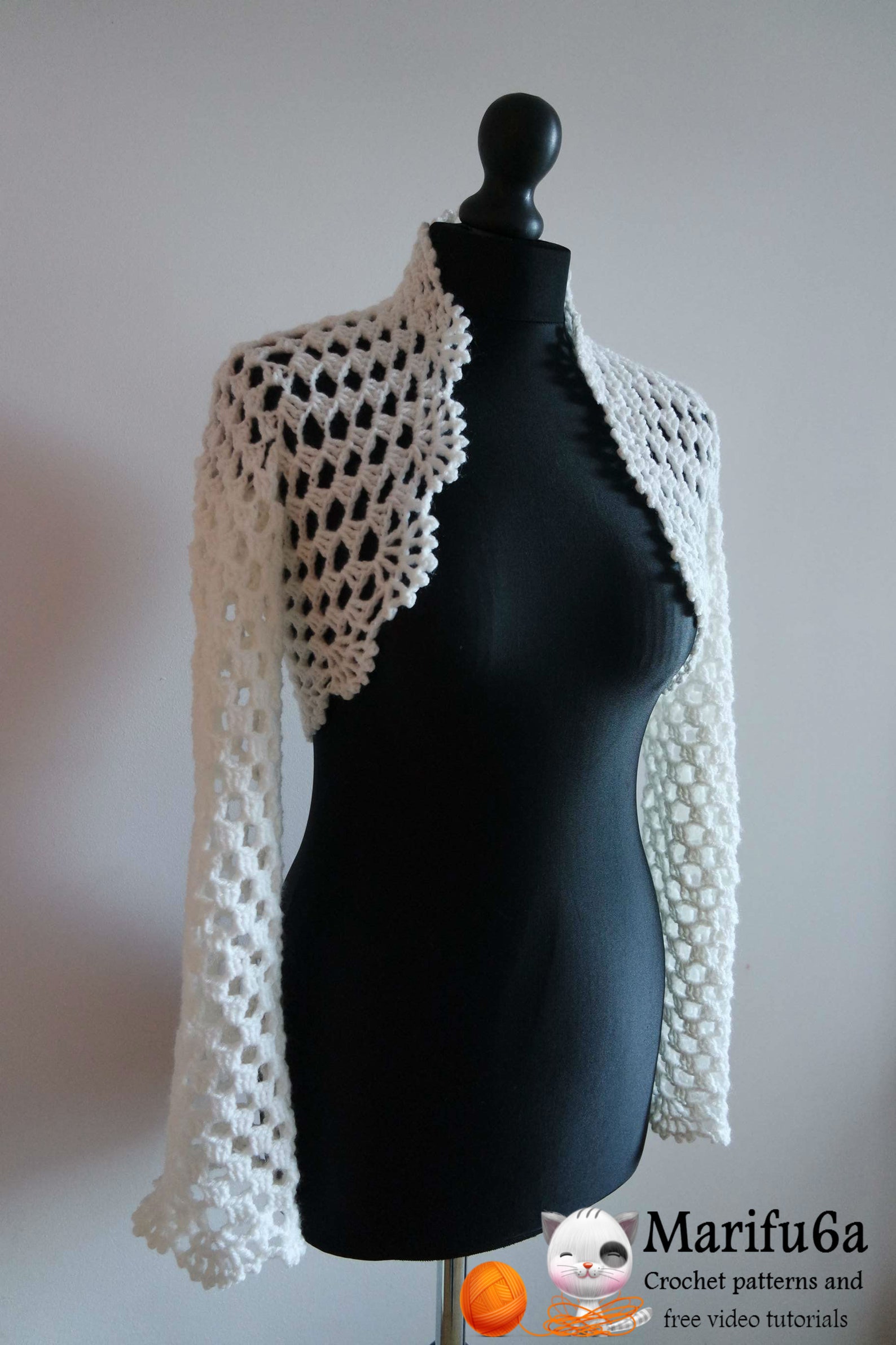 Crochet Bridal Easy Bolero for Beginners Pattern Pdf 80 by - Etsy