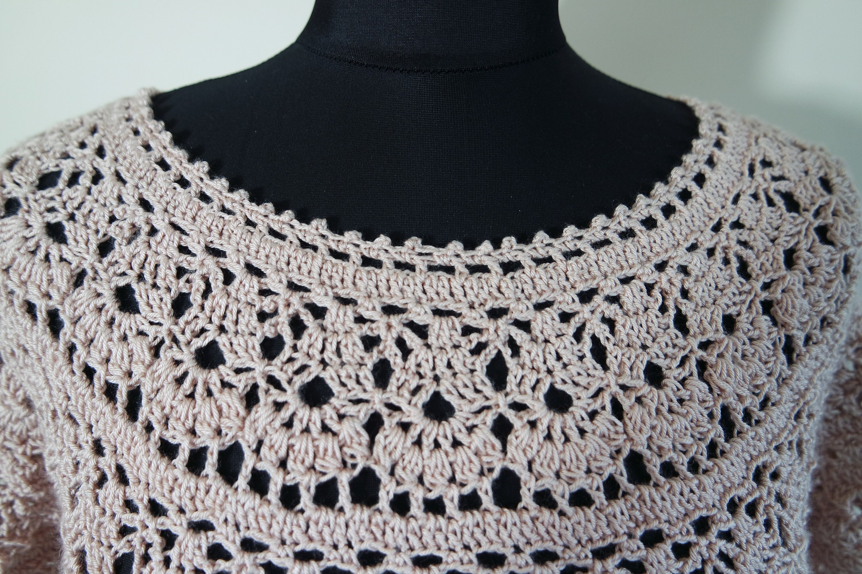 Crochet Beige Dress All Sizes Pattern Pdf 164 - Etsy