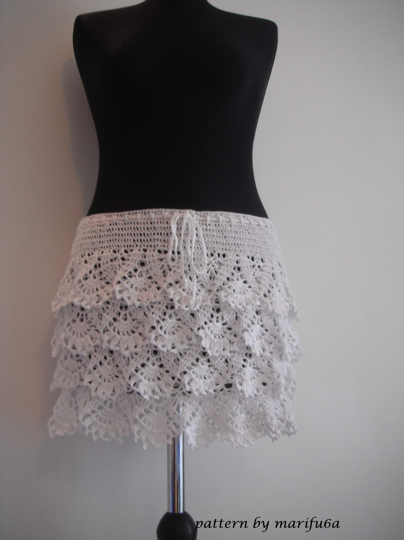 Crochet Ruffle Skirt Pattern Pdf Nr 48 | Etsy
