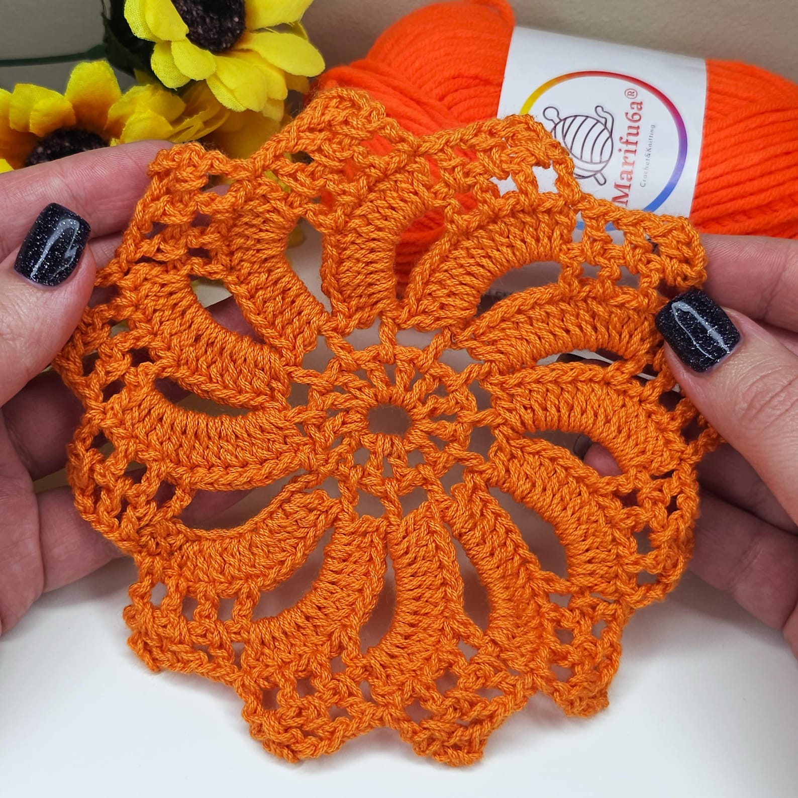 Crochet Spiral Doily/ Motif/hot Pad/coaster/pattern Pdf + Video - Etsy