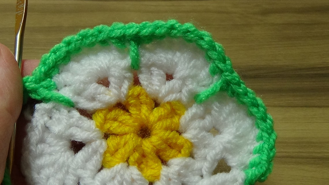 Crochet Pattern Daisy African Flower Blanket Rug Afghan Pattern Pdf ...