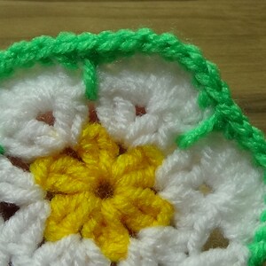 Crochet Pattern Daisy African Flower Blanket Rug Afghan Pattern Pdf ...
