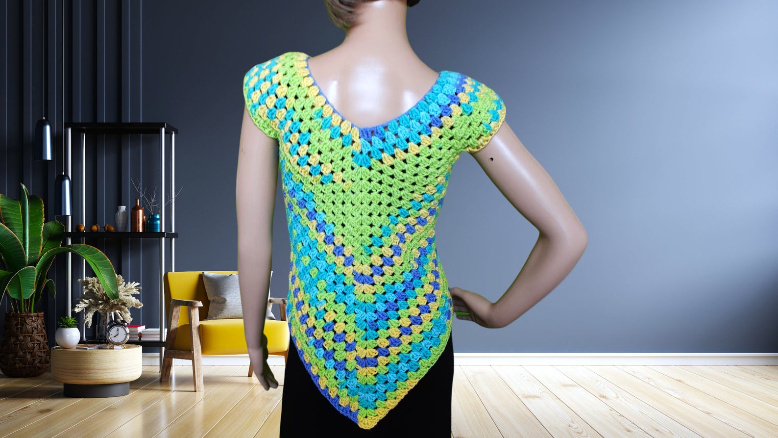Crochet Easy Diagonal Top All Sizes for Beginners Pattern by - Etsy