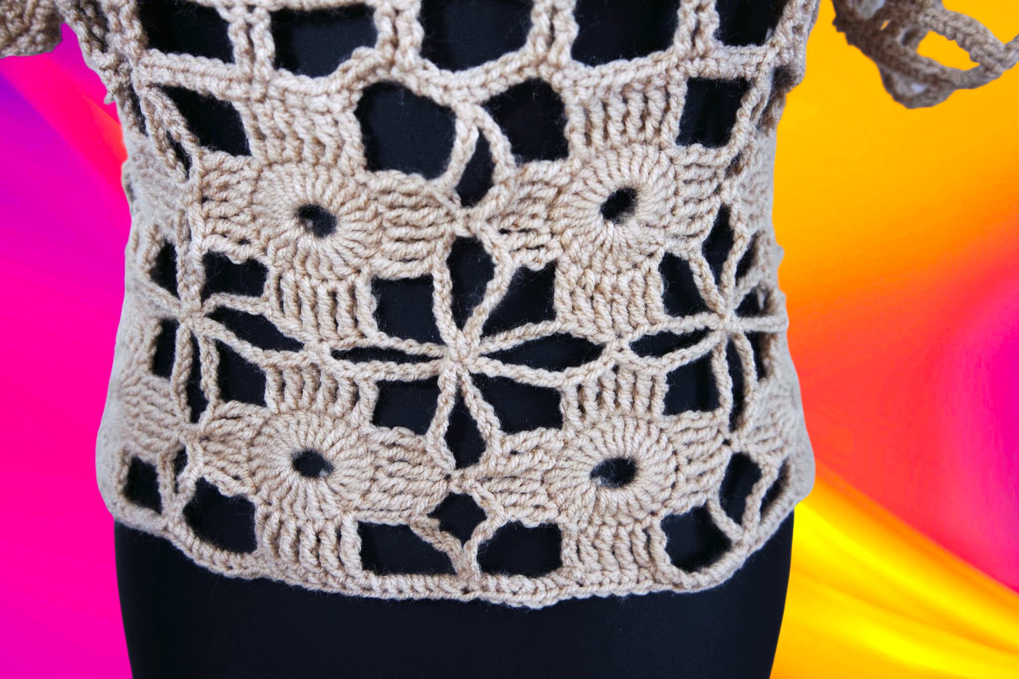 Crochet Easy Beige Top All Sizes Pattern Pdf - Etsy Ireland