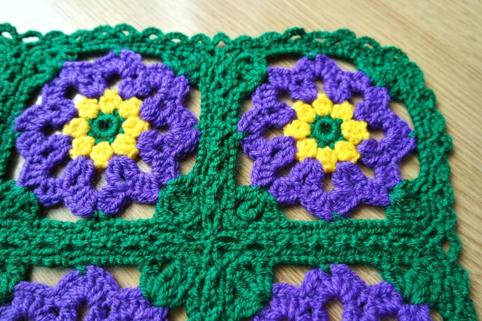 Crochet Pattern Violet Flower Blanket, Afghan Pdf + Video - Etsy Ireland
