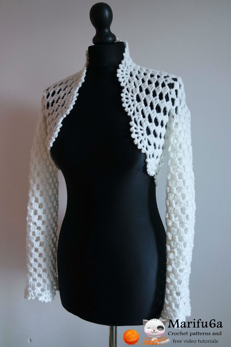 Crochet Bridal Easy Bolero for Beginners Pattern Pdf 80 by - Etsy Ireland