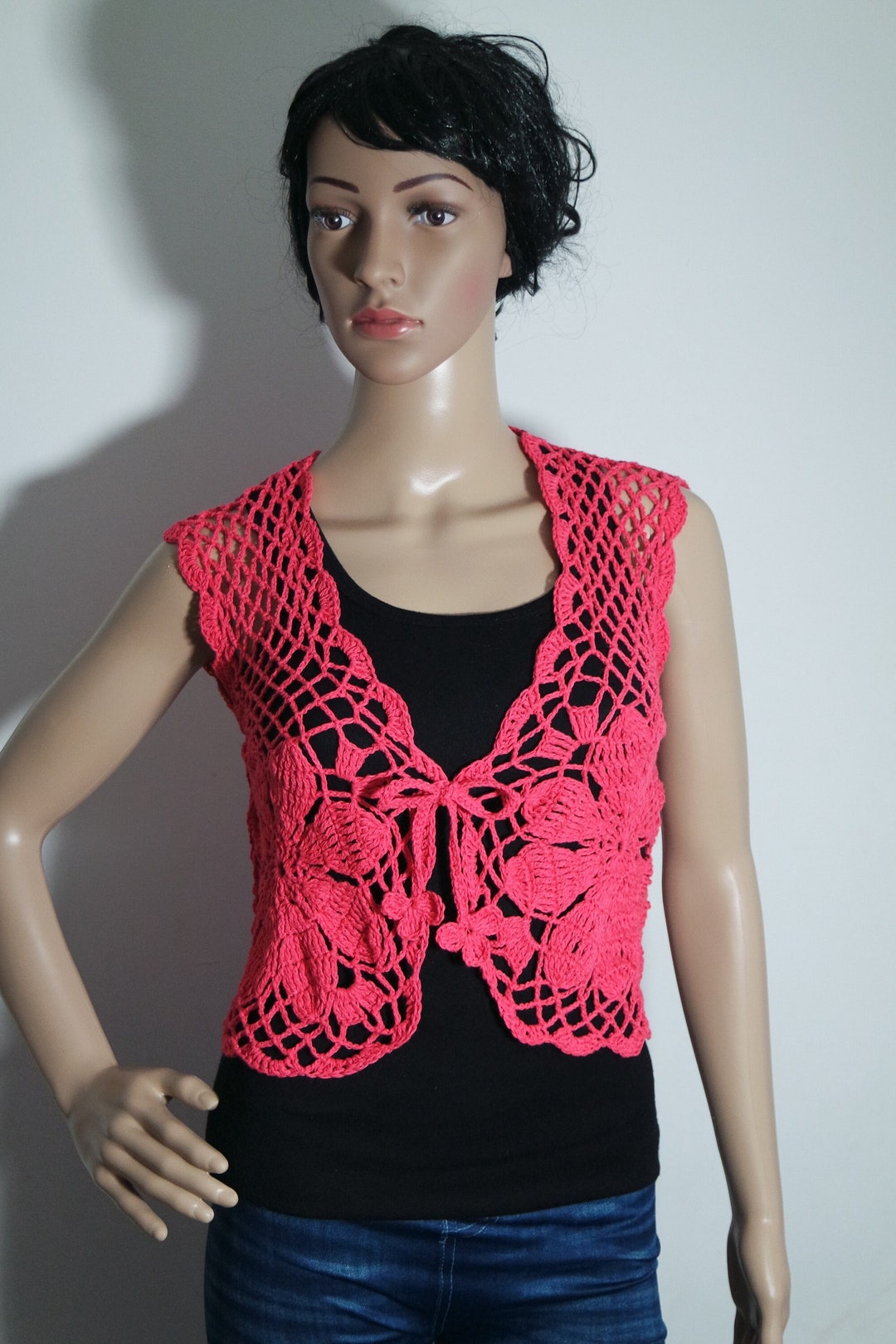 Crochet Pattern coral Flower Bolero Shrug by Marifu6a - Etsy