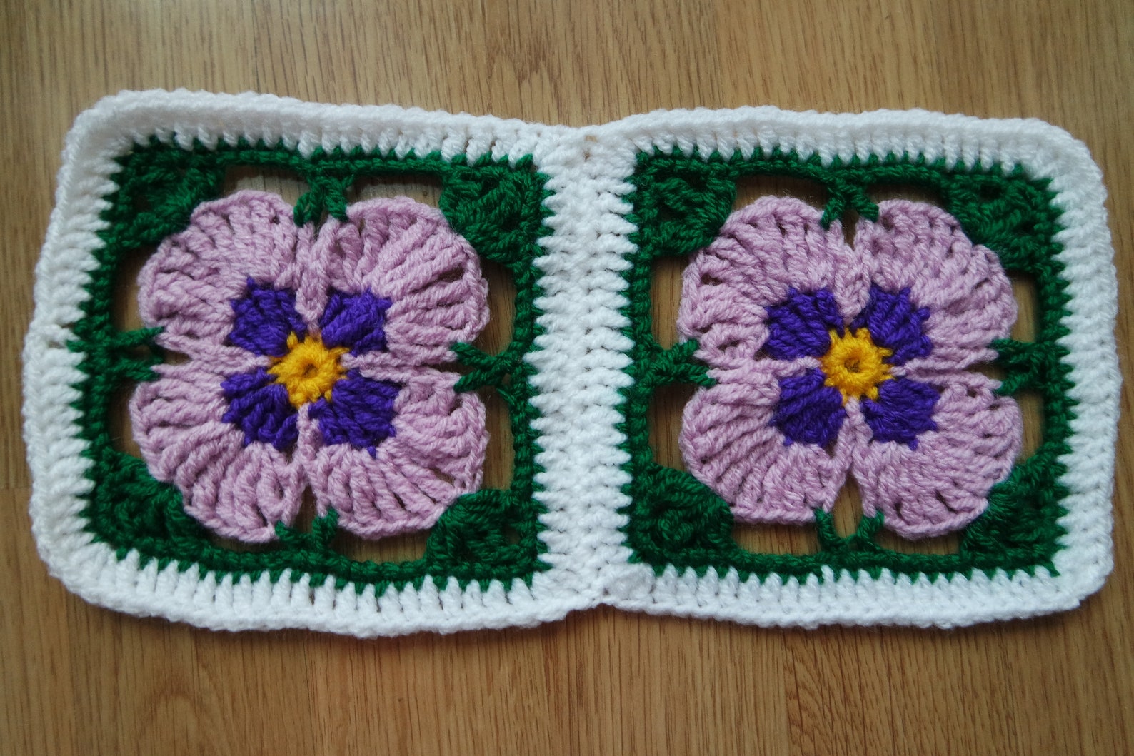 Crochet Violets Flowers Blanket, Afghan Pattern by Marifu6a - Etsy