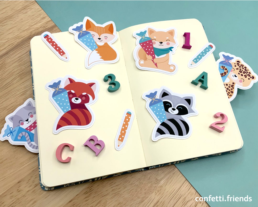 Sticker Set for School Enrollment - Etsy