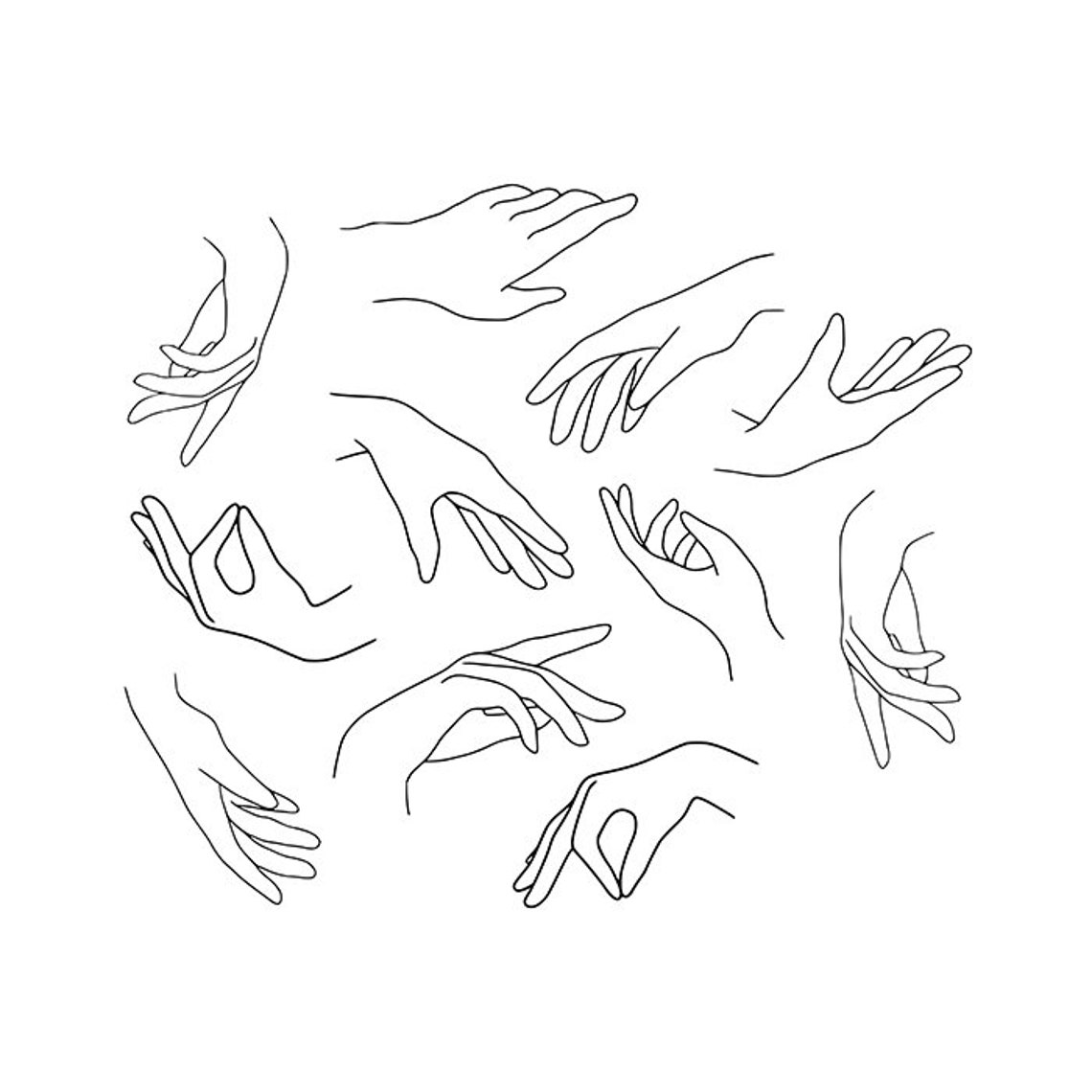 Vector Hands SVG Clipart Hands Bundle Hand Drawn | Etsy