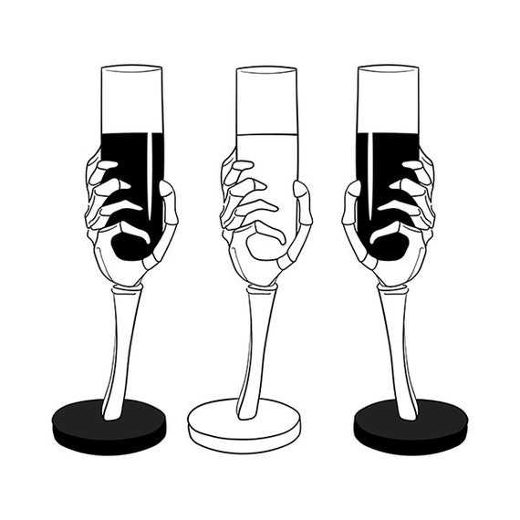 Skeleton Hand Toast Svg Wine Svg Toast Svg Cheers Svg | Etsy