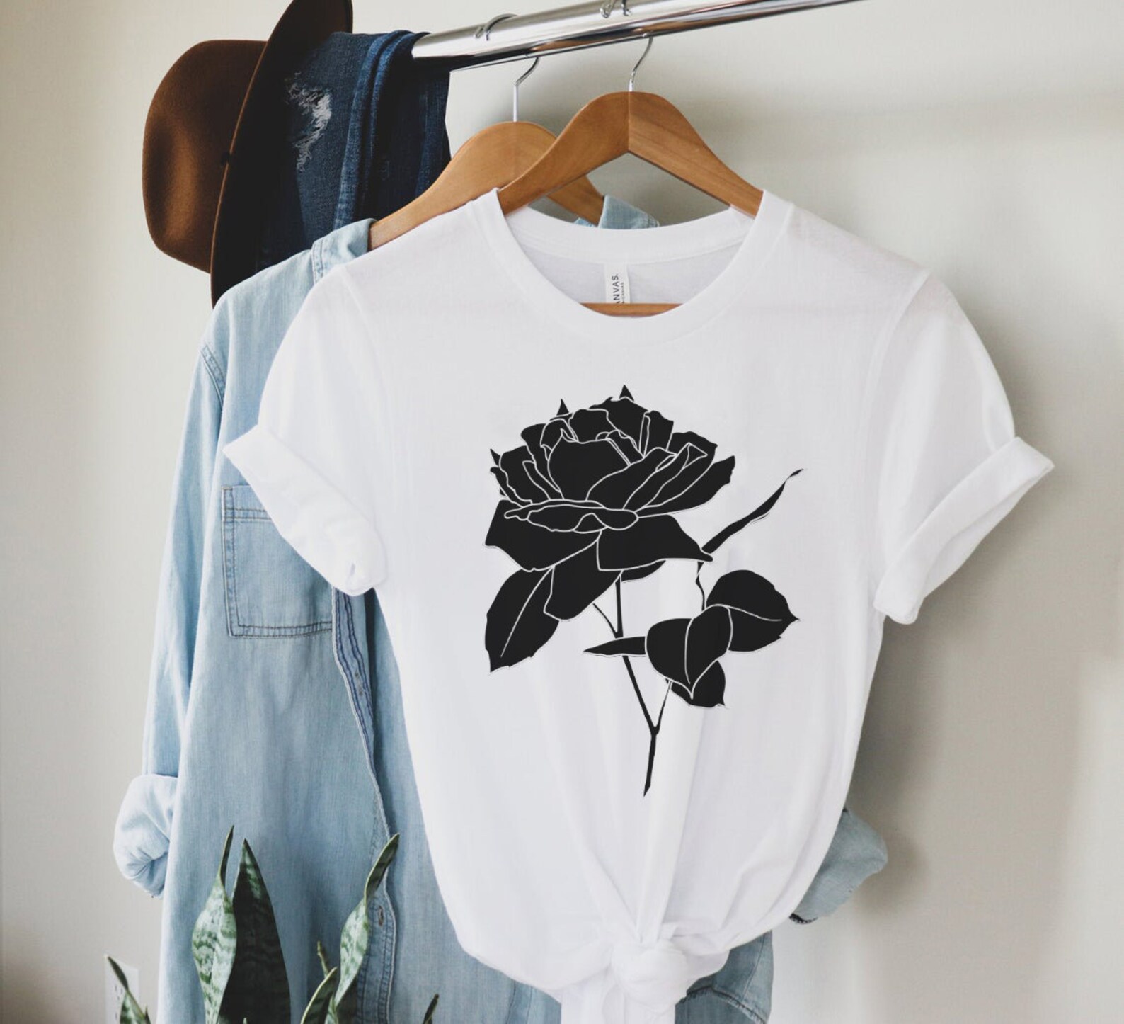 Rose Svg Peony Svg Flower Svg Rose T Shirt Design | Etsy