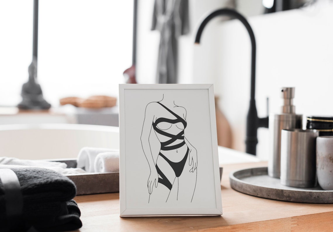 Nude Girl Silhouettes Erotic Art Sexy Legs Erotic Nudity Etsy