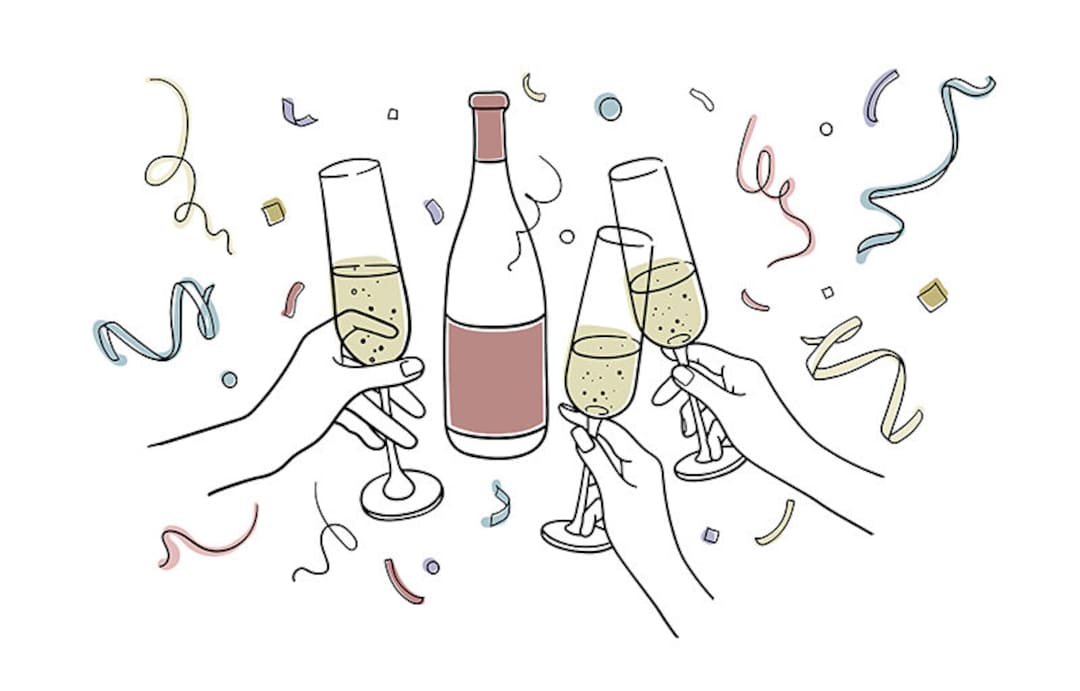 Cheers Clip Art, Cheers SVG, Champagne Svg Bundle, Champagne Toast ...