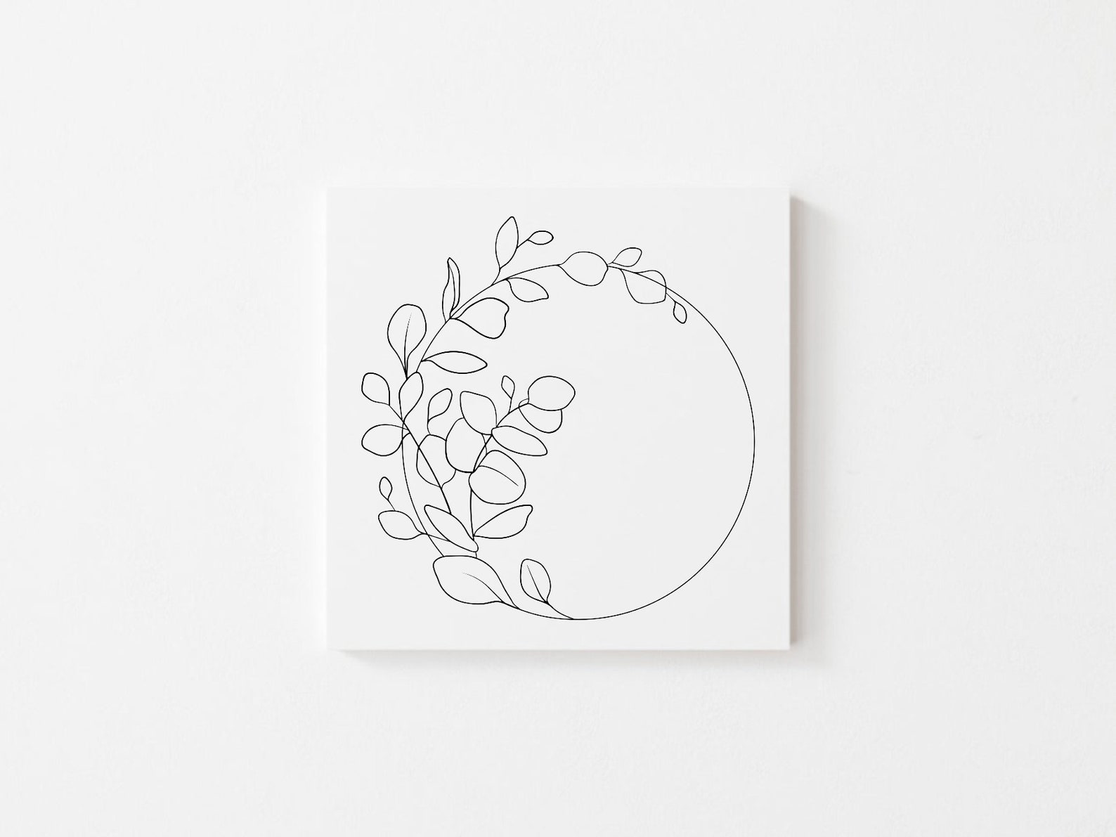 Floral Wreath Svg Leaf Border Svgwreath Svg Leaves Svg - Etsy