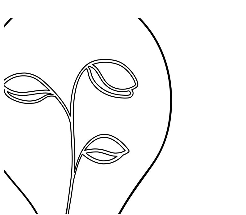 Floral Lightbulb SVG Flower Lamp Svg Wildflowers Svg Flower - Etsy