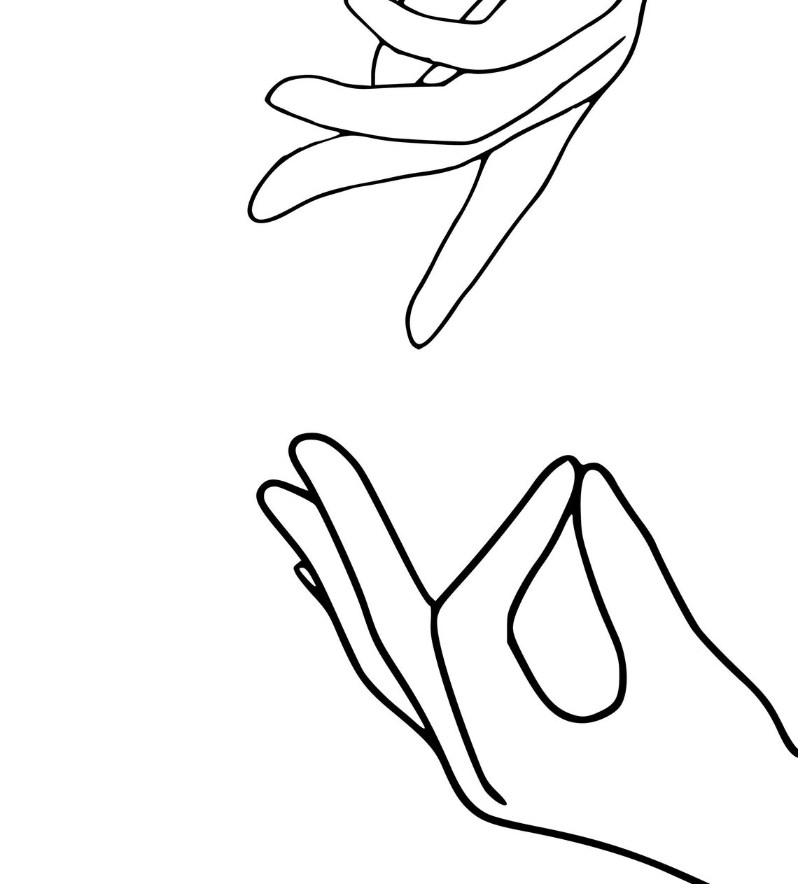 Vector Hands SVG Clipart Hands Bundle Hand Drawn | Etsy