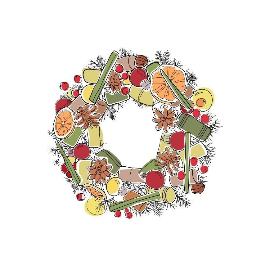 Krans svg, Kerstkrans png, Kerst Clipart, Kerstkrans SVG - Etsy Nederland