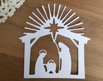Nativity die cut | Etsy