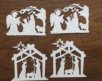 Nativity die cut | Etsy